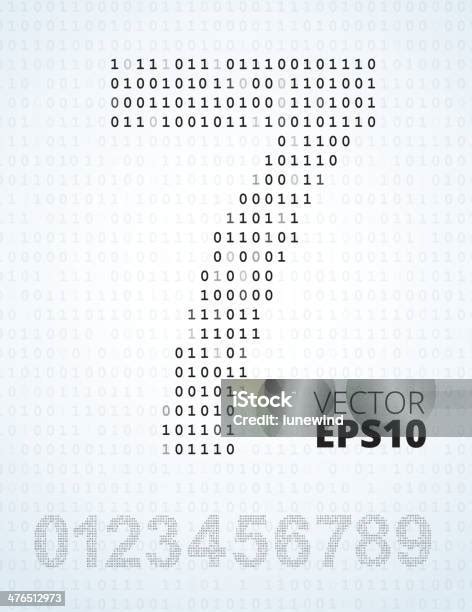 Numero Da 0 A 9 Lettere Dellalfabeto Di Codice Binario Immagini