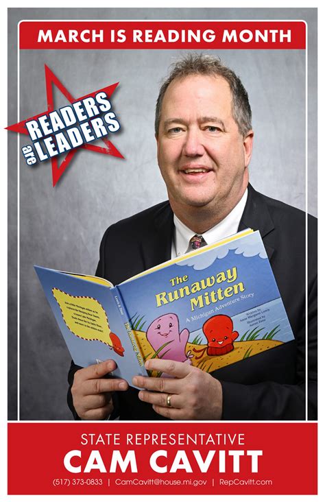 Rep Cavitt Celebrates March Is Reading Month Mi House Republicans