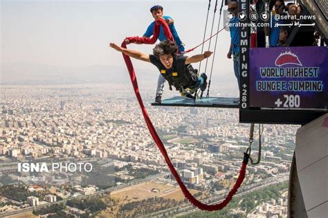 تصاویر افتتاح بلندترین سکوی بانجی جامپینگ دنیا در برج میلاد