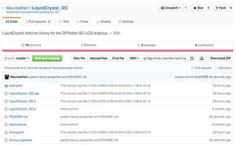 Lcd I C PCF New Library Mauro Alfieri Wearable Domotica Robotica Elettronica Make