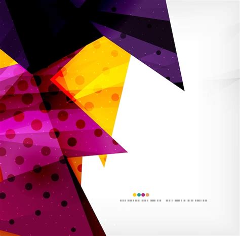 premium vector modern 3d glossy overlapping triangles