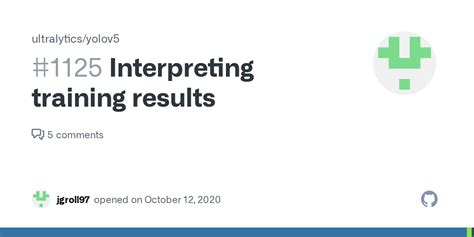 Interpreting Training Results · Issue 1125 · Ultralyticsyolov5 · Github