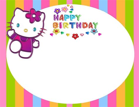Free Printable Hello Kitty Happy Birthday Card Irama Design