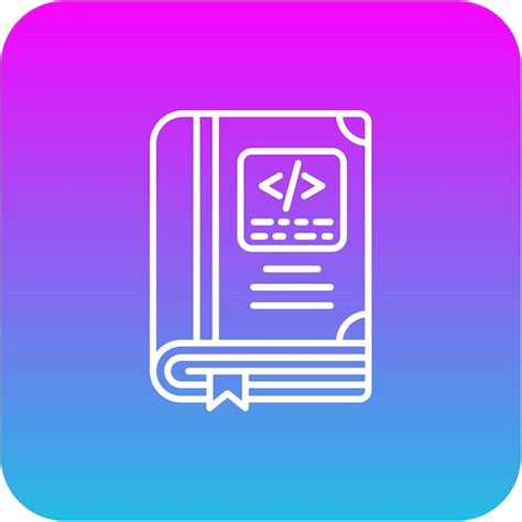 코딩 책 아이콘 프리미엄 벡터