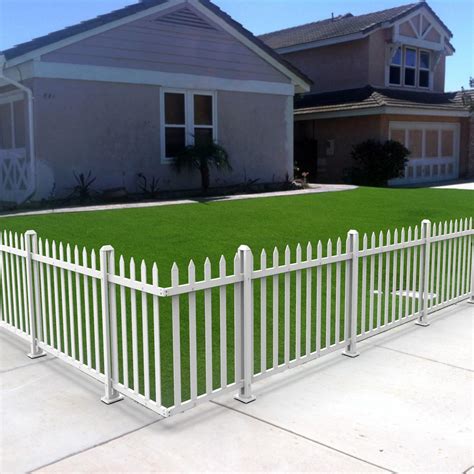 Eandk 1 Set 30 H X 84 L Vinyl White Picket Fence Panels No