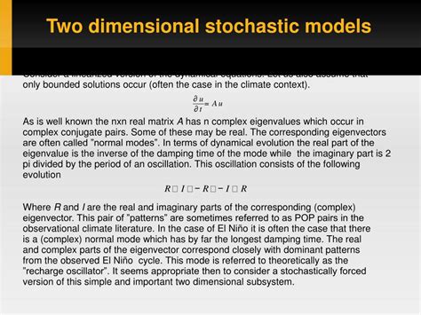 Ppt Stochastic Climate Models Powerpoint Presentation Free Download