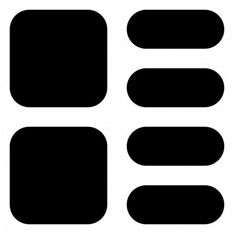 Gallery Grid Interface Layout Lines List Icon Download On Iconfinder