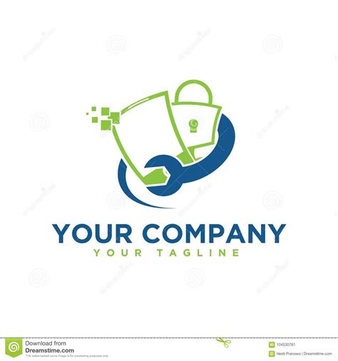 Monitor With Wrench Line Icon Pcrepair Concept Monitor With Wrench Vector Sign On White