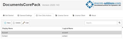 migrating one click actions using the configuration migration tool and