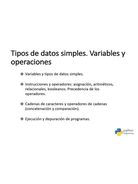 teo t1 tipos de datos simples pdf tipo de datos variable