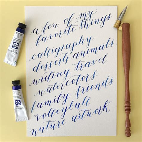 Review The Best Nib For A Modern Calligraphy Beginner Testing Out 5 Different Nib Types