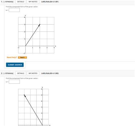 Find The Component Form Of The Given Vector StudyX