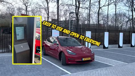 Tesla Brings Futuristic Looking V4 Supercharger Stalls With Ccs Plugs