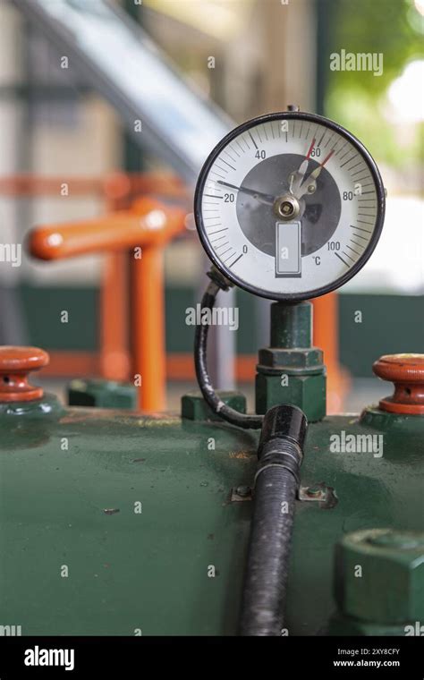 Measuring Instrument On A Historical Generator In An Old Power Station Measuring Instrument On A Historical Generator In An Old Power Station