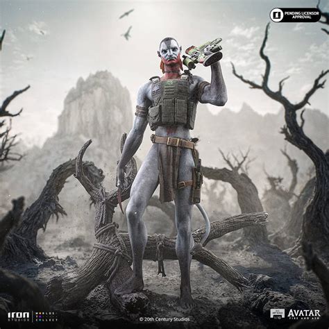 Avatar Fire And Ash Miles Quaritch And Varang Collectible Statues