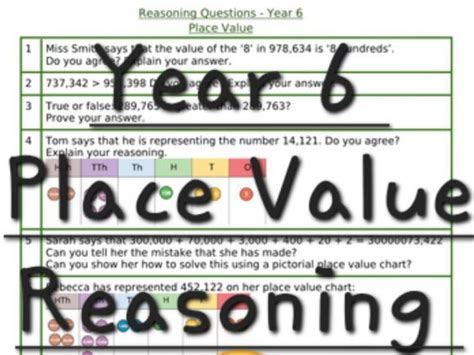 Year 6 Maths Reasoning Questions Place Value Teaching Resources