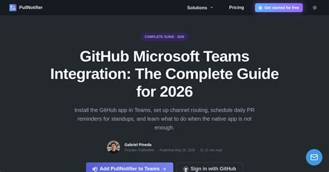Github Microsoft Teams Integration The Complete Guide 2026