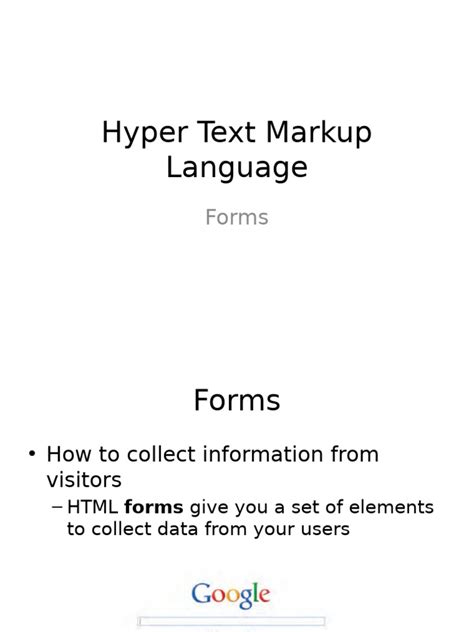 Html Forms Pdf Html Software