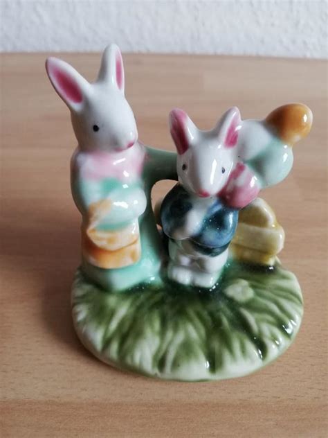 Статуэтка фарфоровая зайчиха с сыночком — цена 290 грн в каталоге Статуэтки Купить товары для