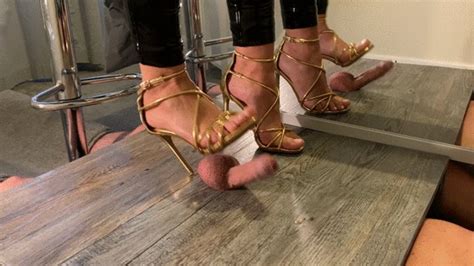 Real C Pedal Pumping In Gold Strappy High Heel Sandals Shoe