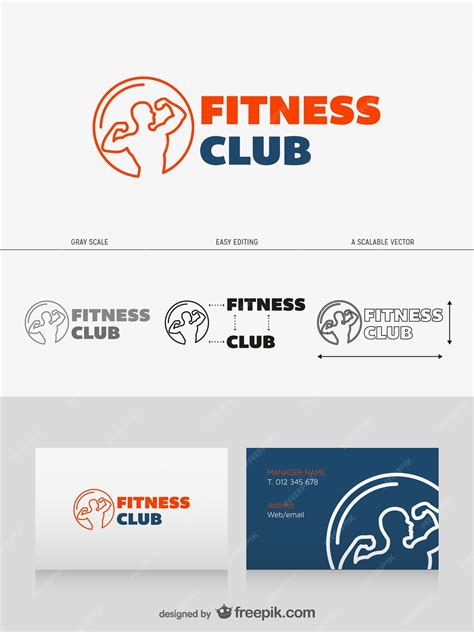 Premium Vector Logo Design Fitness Club