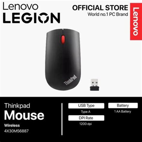 Promo Thinkpad Wireless Mouse 4x30m56887 Jakarta Pusat Lenovo Legion Official Tokopedia