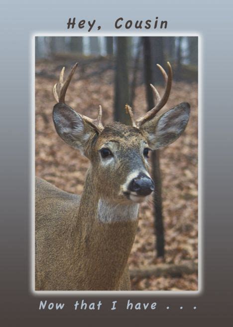Hey Cousin Now That I Have Your Attention Happy Birthday Buck Card Artofit