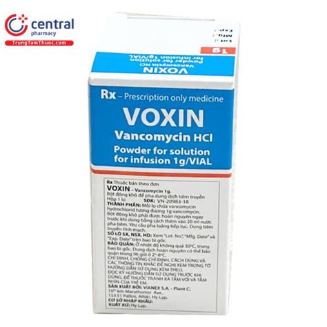 [chÍnh HÃng] Thuốc Voxin 1g điều Trị Nhiễm Khuẩn Tác Dụng
