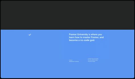 Framer City Fixed Footer Demo Framer University 1 Framer Resource