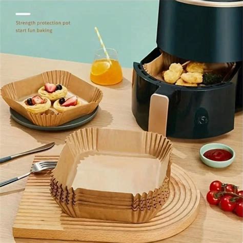 Papel Para Freídora De Aire Parchment Para Cocina Air Fryer Liners Air