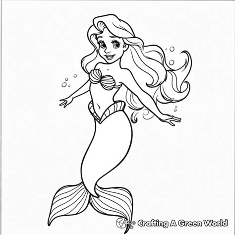 The Little Mermaid Coloring Pages Free And Printable