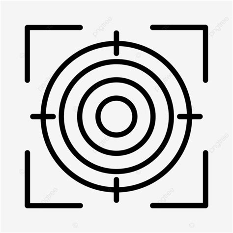 타겟 라인 아이콘 벡터 겨냥하다 체육 실기 황소의 눈 Png 일러스트 및 벡터 에 대한 무료 다운로드 Pngtree