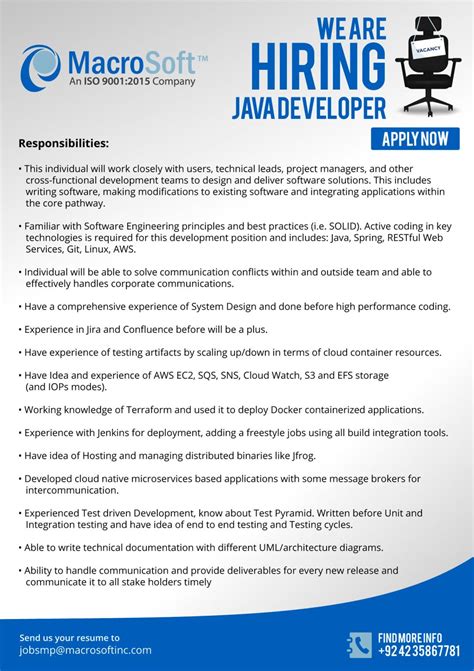 Macrosoft Pakistan On Linkedin Java Javajobs Javadeveloper
