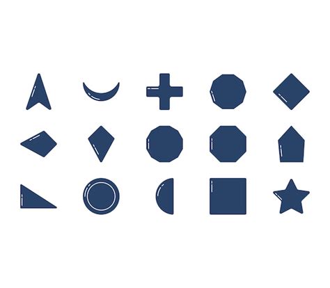 Premium Vector Geometric Shapes Vector Icon