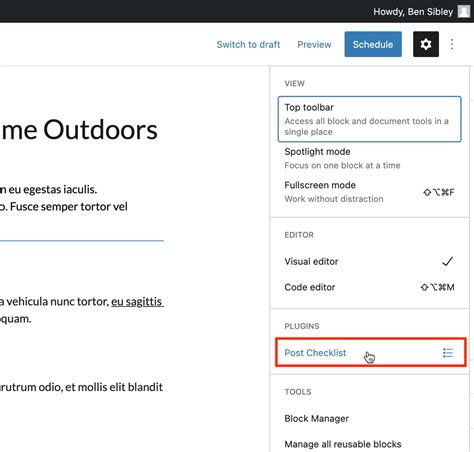 how to add post checklists to wordpress with strive