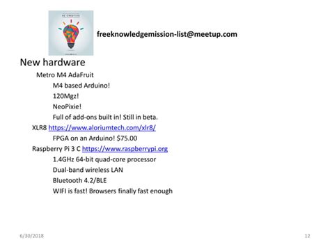 Tours Of Raspberry Pi Arduino And Iot Ppt