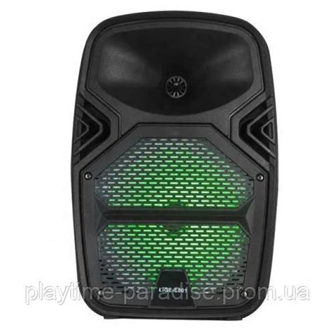 Портативная колонка на аккумуляторе с микрофоном LiGE-E801 8"/USB/TF/FM ...