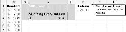 Sum Every Second Third Or Nth Row Or Cell Microsoft Excel
