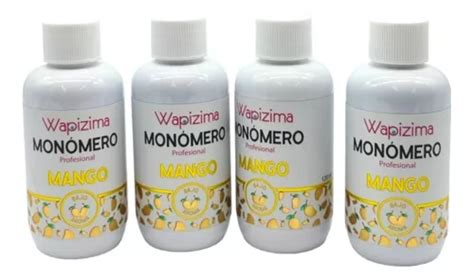 Combo De 4 Monómero Liquido Para Uñas Wapizima 4oz Mango Meses Sin