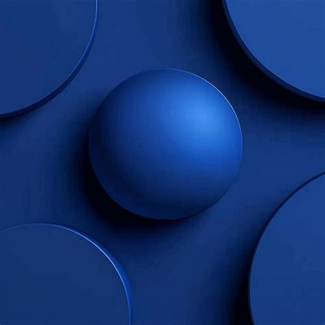 Blue Abstract Geometric Patterns On Minimalist Background Premium Ai Generated Image