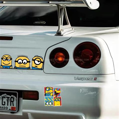 Minion Car Stickers Vinyl Decal Window Decorations Etsy