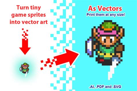 Turn Your Pixel Art Into Vector Art By Halegrafx