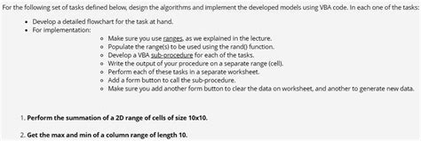 For The Following Set Of Tasks Defined Below Design The Algorithms And