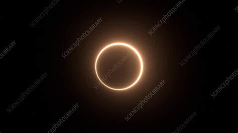 Anuular Solar Eclipse Animation Stock Video Clip K0114134