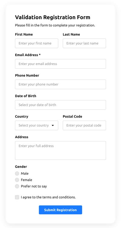 Registration Form Templates Create Online Registration Forms