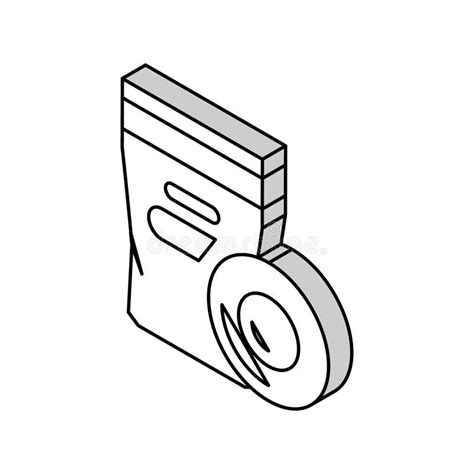 Patch Test Skin Isometric Icon Vector Illustration Stock Vector