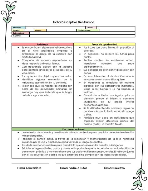 Ficha Descriptiva Ejemplos Fichas Descriptivas Ytzqr