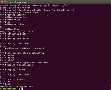 Opendaylight Mininet Topology Shelly Lighting
