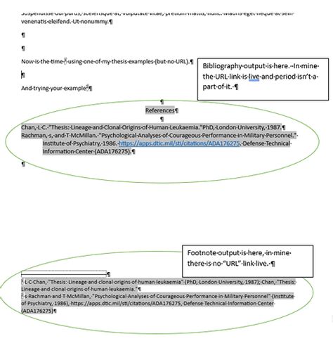 Endnote Adding Period To Url Hyperlink In Chicago 17 Template Endnote