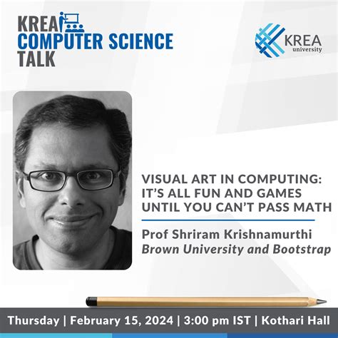 A Talk On Visual Art In Computing Its All Fun And Games Until You Cant Pass Math By Prof
